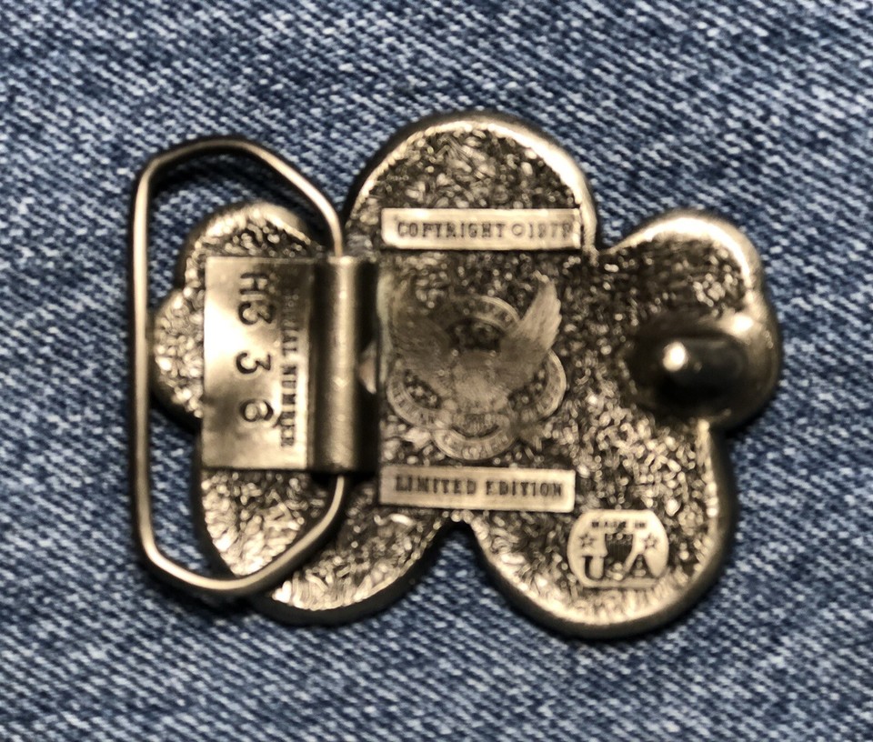 THE GREAT AMERICAN CHICAGO BUCKLE CO. VINTAGE COIN BELT BUCKLE 1979 ...