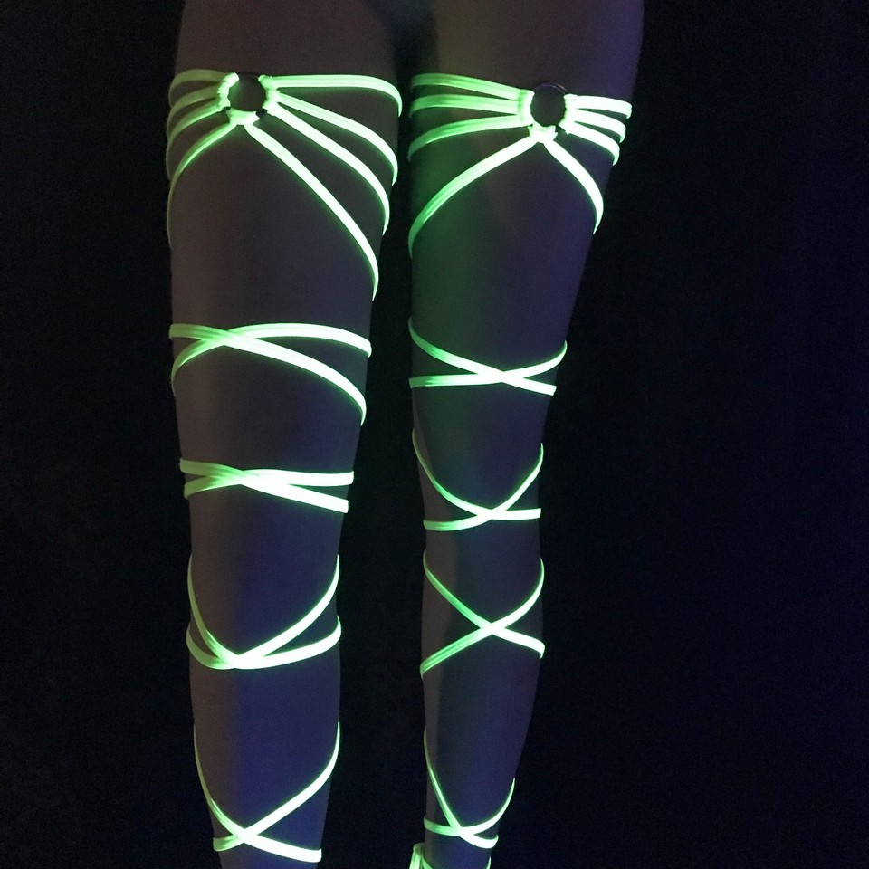 Exotic Dancewear Wraps Leg Garter Rave Outfit Gartini Clubwear ...