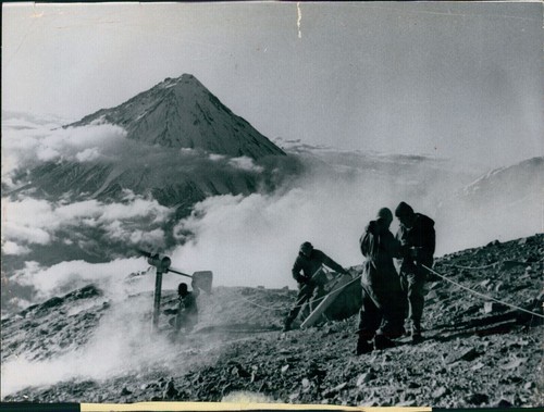 1966 Photo Avachinsky Volcano Kamchatka Ussr Researchers Institute ...