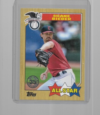 2022 TOPPS SERIES 2 1987 TOPPS ALL-STAR BASEBALL SHANE BIEBER #87AS-42 ...