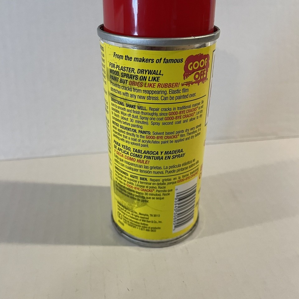Good Bye Cracks Elastic Spray On Crack Cover 4oz from Goof Off ...