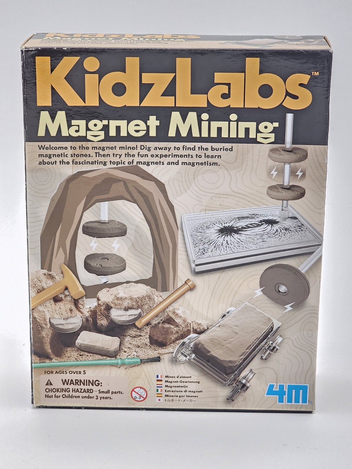 Kidz Labs 4M Magnet Mining Kids Science Kit, Experiments, New And ...