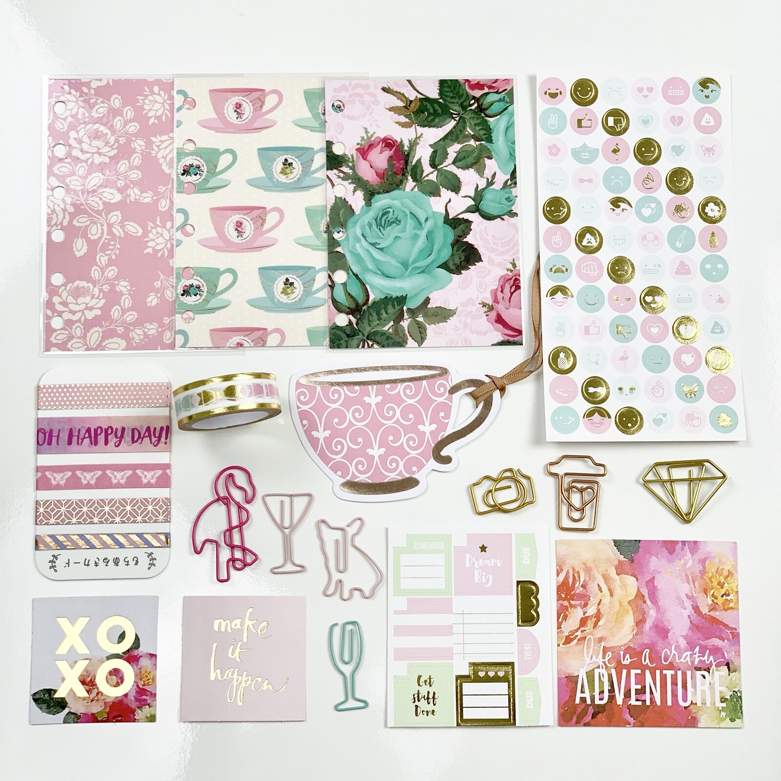 Love Glam Planner Starter Kit PM Size Dashboards Fit Filofax, Kikkik ...