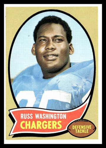 1970 Russ Washington Topps Football Rookie Rc #206 EX-MT *NICE* SET ...
