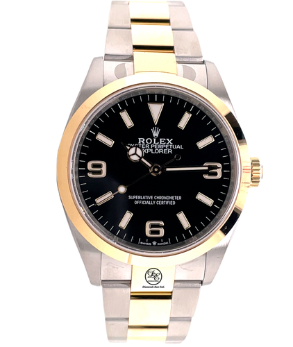 Rolex Explorer I Two Tone 124273 36mm 18k yellow gold / SS Watch 2022 ...