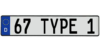 custom text european German license plate tag for bmw audi porsche ...