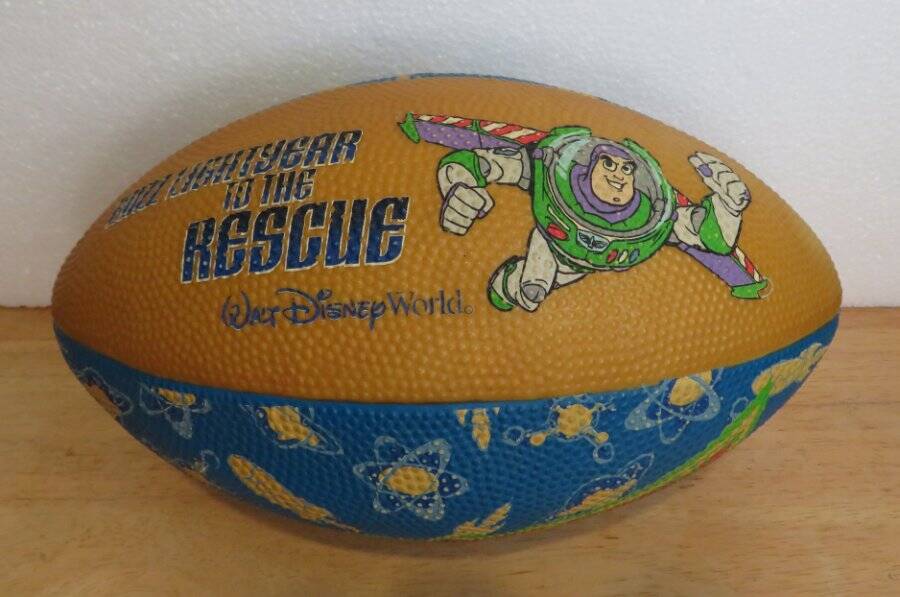 Child Size 10" BUZZ LIGHTYEAR Toy Story FOOTBALL Plastic WDW Pixar Ball ...