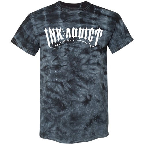 NEW InkAddict RETRO METAL I Tee Shirt BLACK TIE DYE SMALL-3XLARGE ...