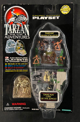 TARZAN THE EPIC ADVENTURES MICRO ACTION PLAYSET TREASURE OF THE LOST ...