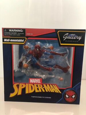 Spider Man Pumpkin Bombs Wall Mountable Statue Diorama | eBay Australia