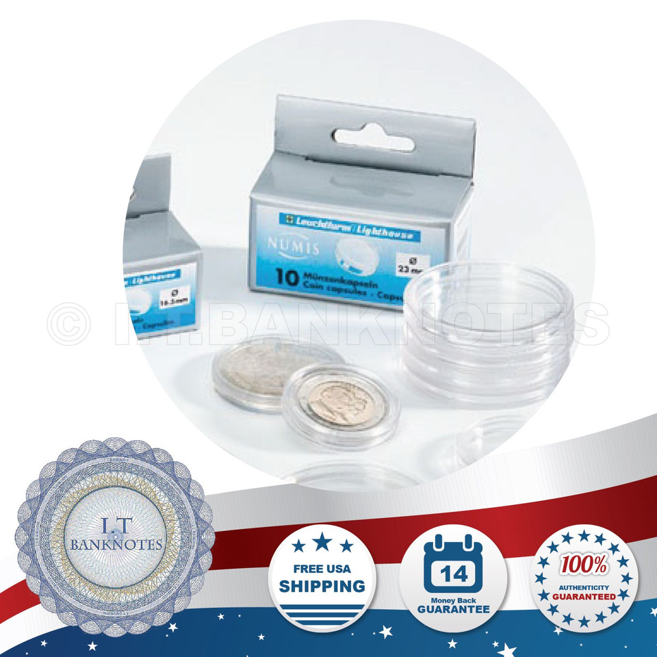 Silver Eagle Coin Display Box Case + 1 Tray + 40 Lighthouse 41mm ...
