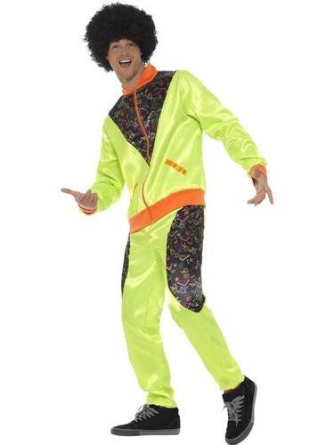 Mens 80s 1980s Shell Suit Fancy Dress Costume Scouser Tracksuit by ...