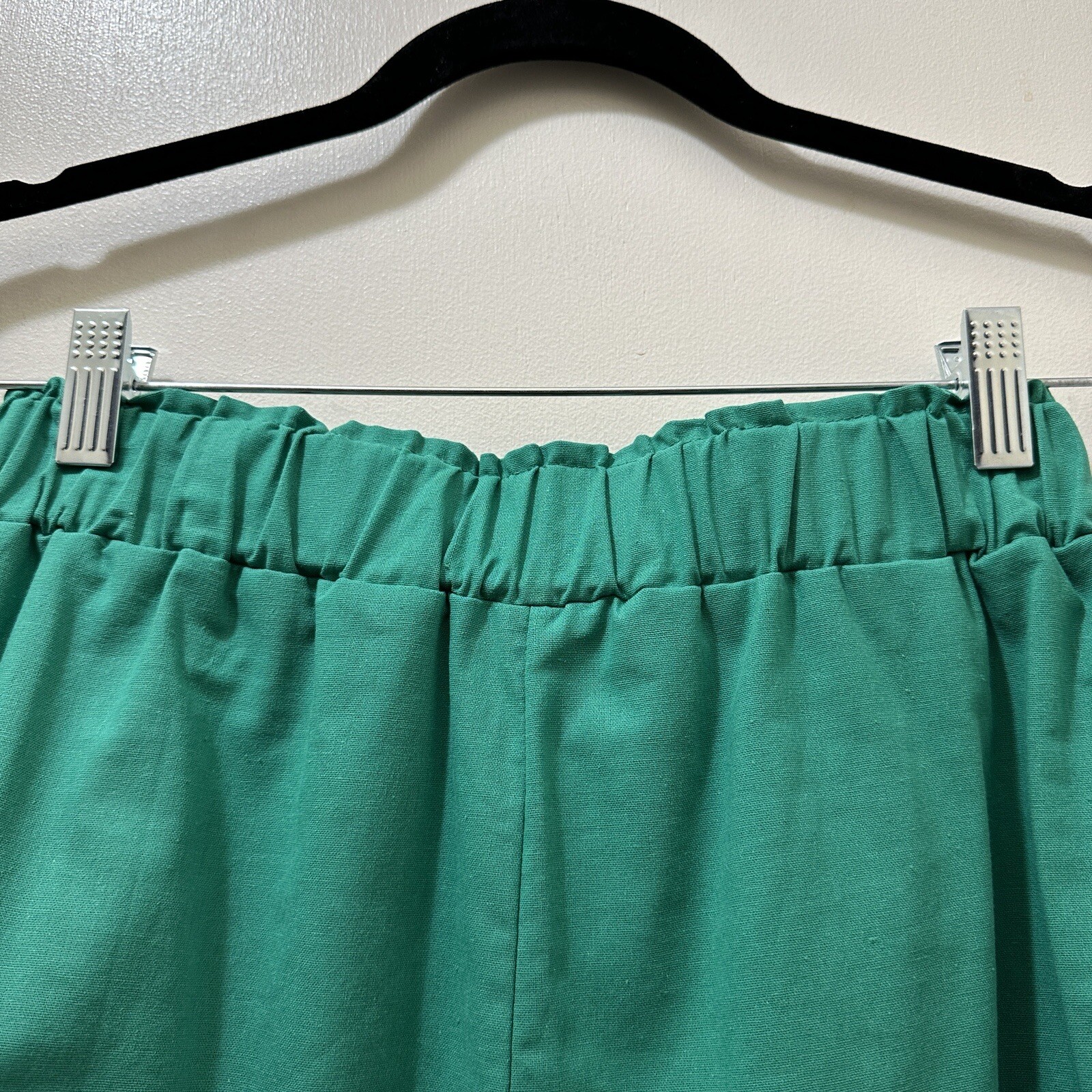 Micas 2 Piece Set Shorts Button Up Shirt M Tenniscore Kelly Green ...