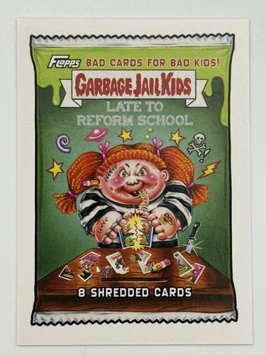 2020 Garbage Pail Kids Late to School Wacky Packages #10 Garbage Jail ...