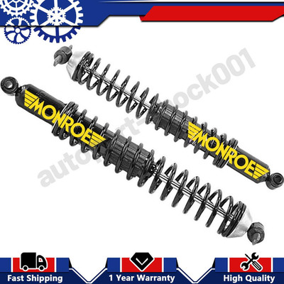 Monroe New Rear Load Leveling Shocks w/ Springs Pair for Chevrolet GMC ...