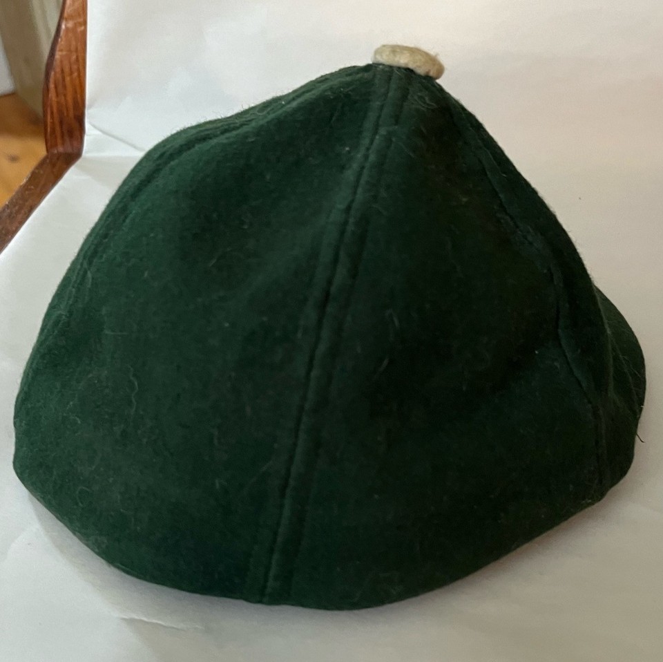 Vintage 1951 Green White Beanie Cap Dartmouth College Memorabilia Wool ...