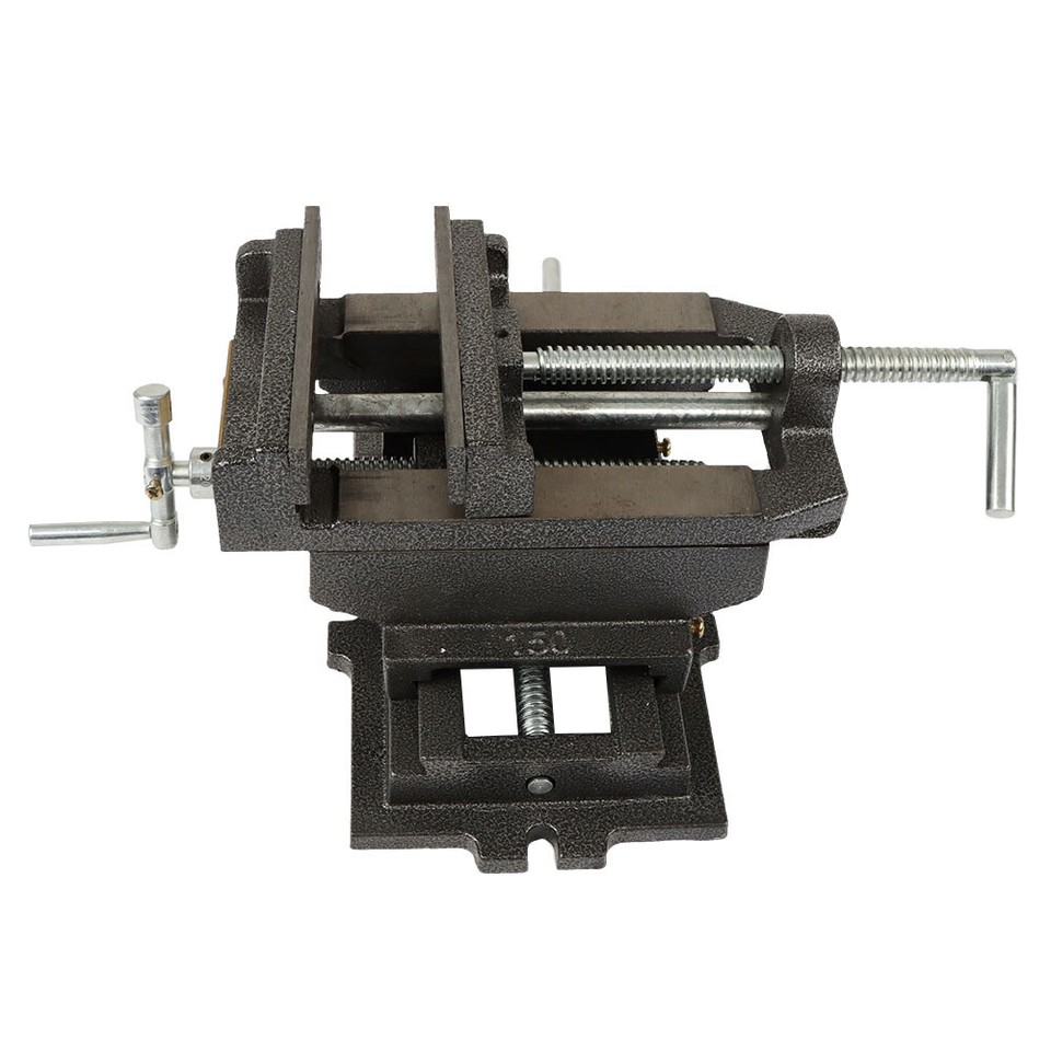 6" Cross Sliding Drill Press Vise Slide Vice Heavy Duty Machine Shop ...