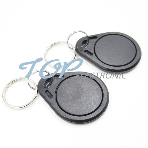 20PCS 13.56MHz Black RFID Sensor Proximity Card IC Key Tags Keyfobs ...