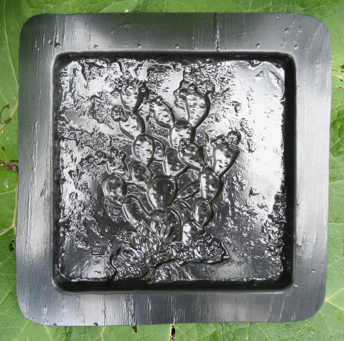 Cactus travertine tile mold plaster cement casting trim mould 6" x 6" x ...