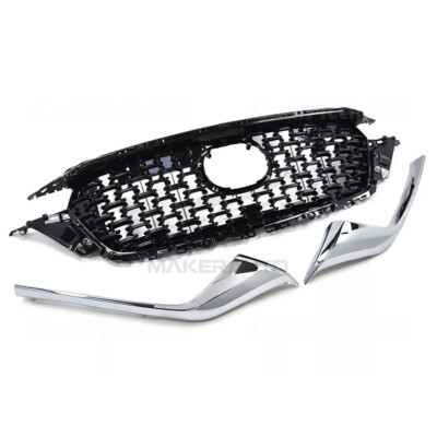 For 2022 2023 Mazda CX5 CX-5 Front Upper Grille With Chrome Trim Set ...