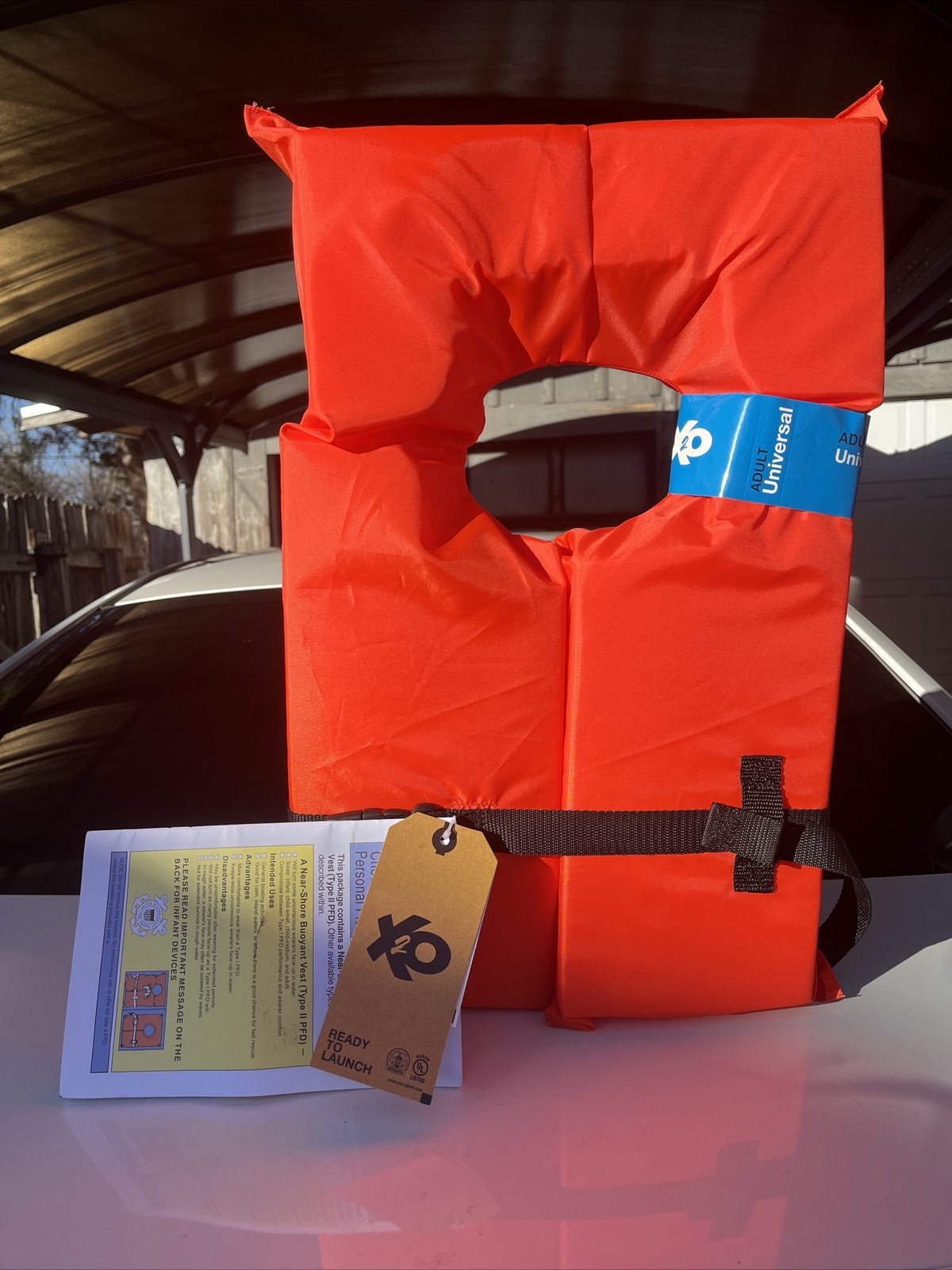 Life Jacket Life Vest - Type II - Adult Lake Pool Boating USCG ...