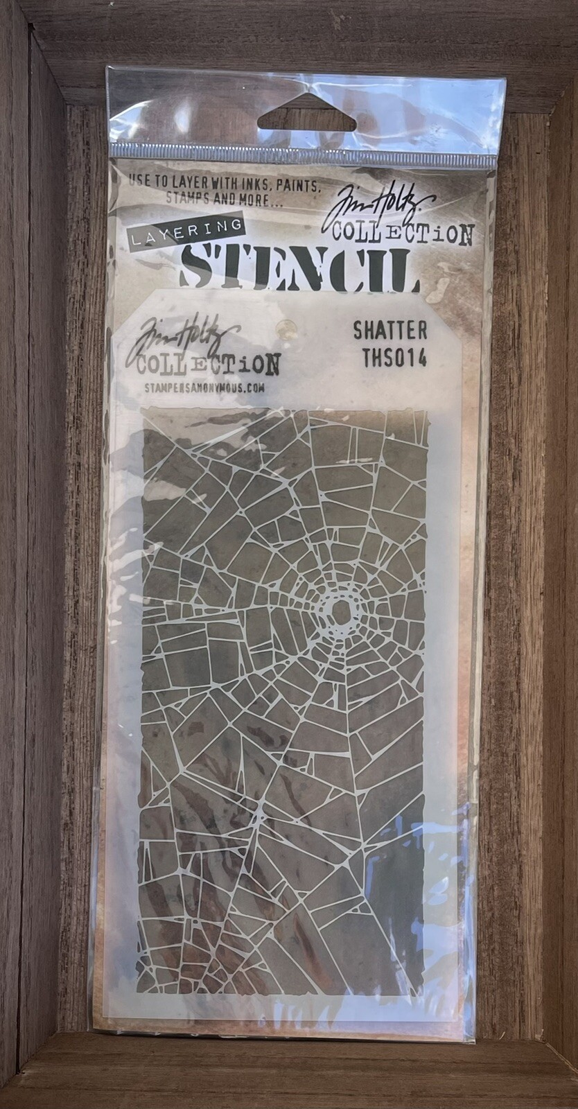 Stampers Anonymous - Tim Holtz Layered Stencil 4.125" X 8.5" - Shatter ...