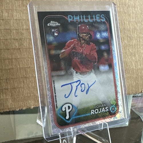 2024 Topps Chrome Logofractor Johan Rojas Auto Rookie Card RC #RCA-JRO ...