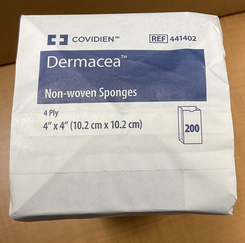Dermacea 4-Ply Non-woven Gauze Sponge NonSterile 4 x 4" 10 Bag(s) 200 ...
