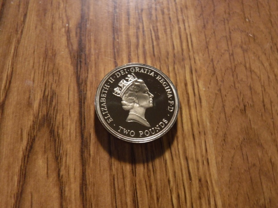ONE GREAT BRITAIN 2 POUND 1995 PROOF COIN (G244) | eBay