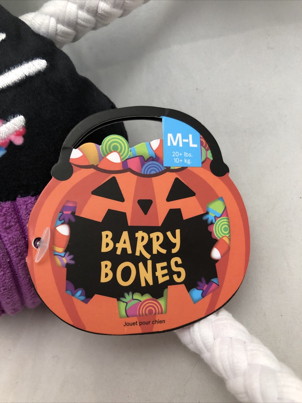 Barkbox Barry Bones Rope Skeleton Dog Squeaker Toy Med-large 20 Lbs for ...