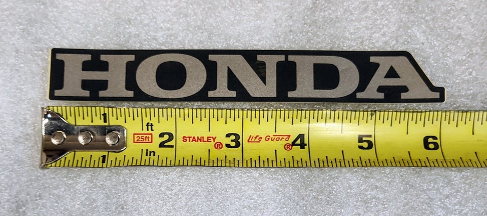 GENUINE HONDA DECAL STICKER FOR HONDA MOTORCYCLES, CARS, ATVS IN BLACK ...