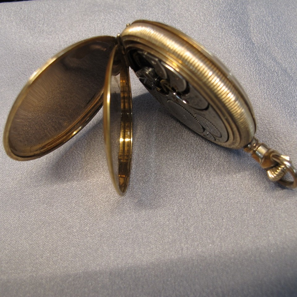 1902 Rockford Grade 561 16s 17j Gold Filled Full Hunter Pocket Watch A7 ...