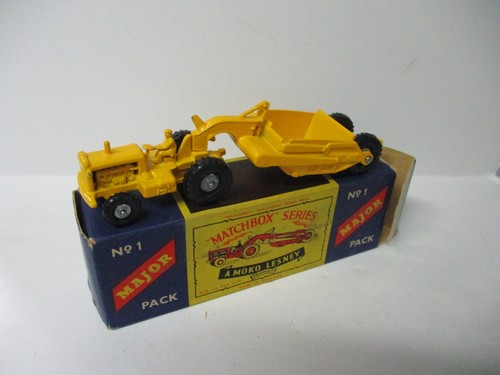 Matchbox Lesney Major Packs M-1 Earth Scraper- metal wheels with BPT ...