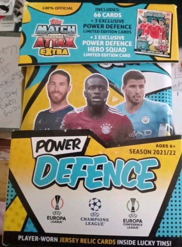 2021-22 Topps Match Attax UCL Extra Power Attack Power Defense Hero ...
