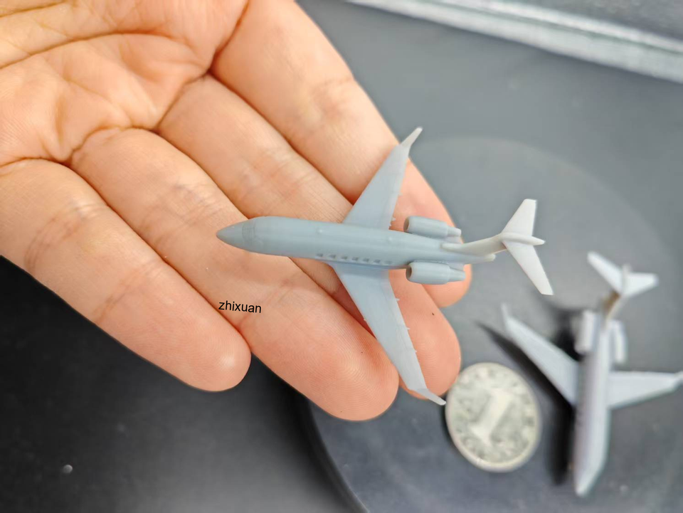 3D Printed 1/350/400/500/700 Bombardier Challenger 605 Aircraft ...