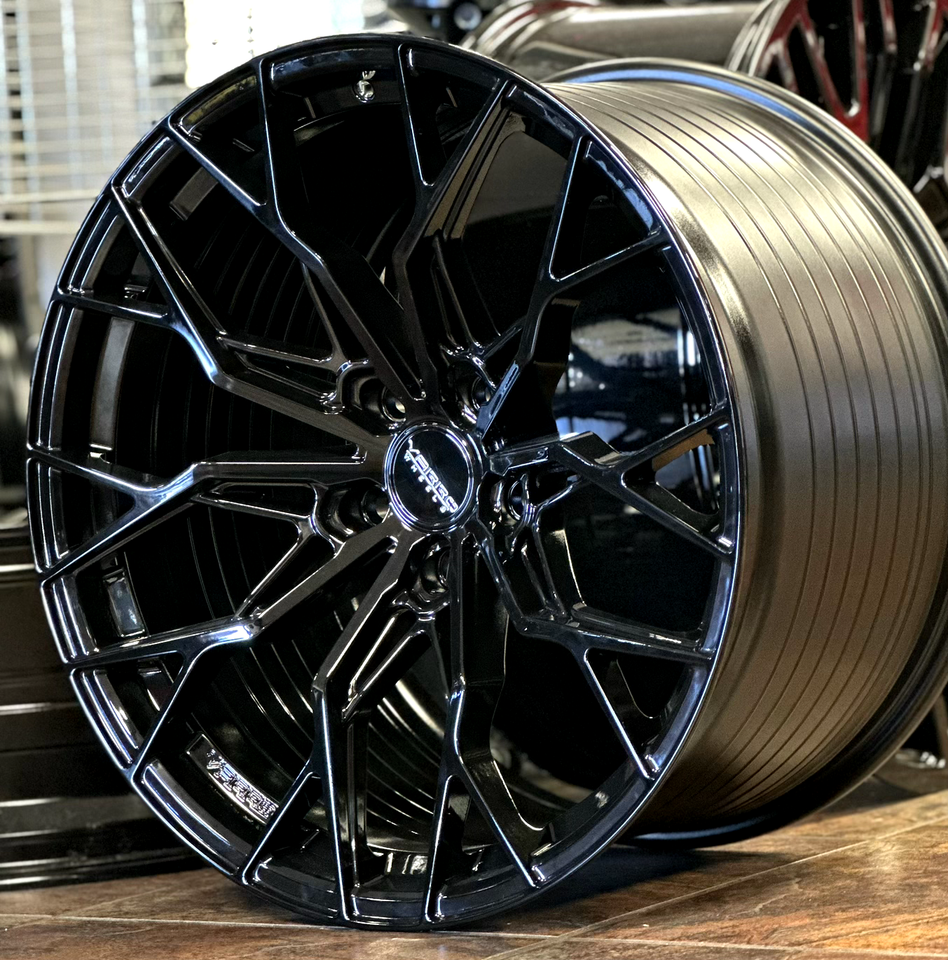 19X10 20X12 VARRO VD41x GLOSS BLACK WHEELS TIRES CORVETTE C6 C7 C8 Z51 ...