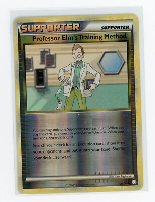 Pokémon TCG - Professor Elm's Training Methods 93/123 - HGSS - Reverse ...