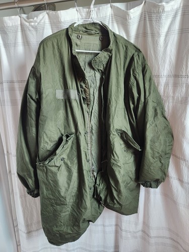 Vintage US Military Parka Extreme Cold Weather Large w/ Liner Army OD ...