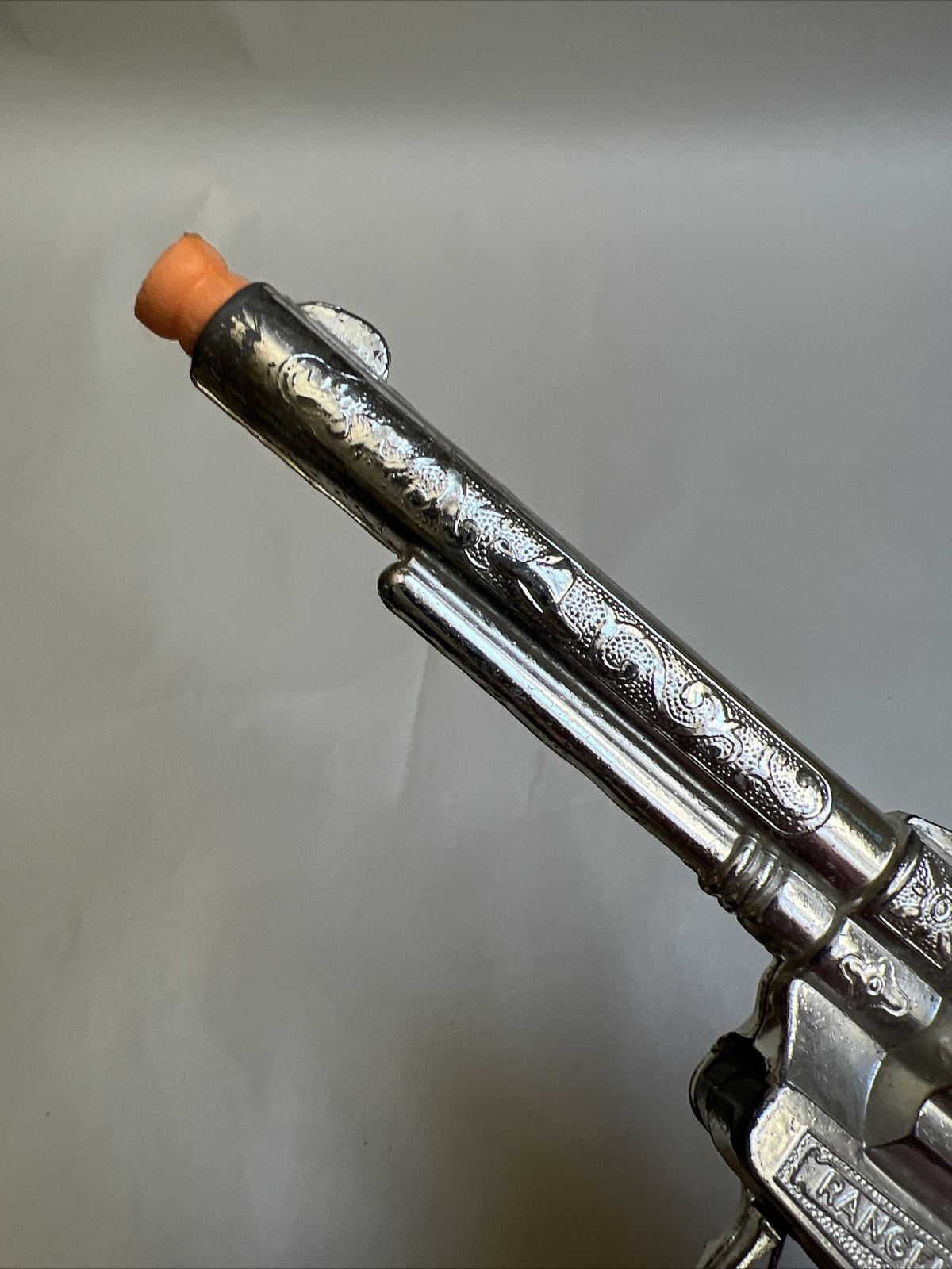 Vintage Kilgore Ranger Cast Iron Cowboy Toy Cap Gun w Cowboy on Handle ...