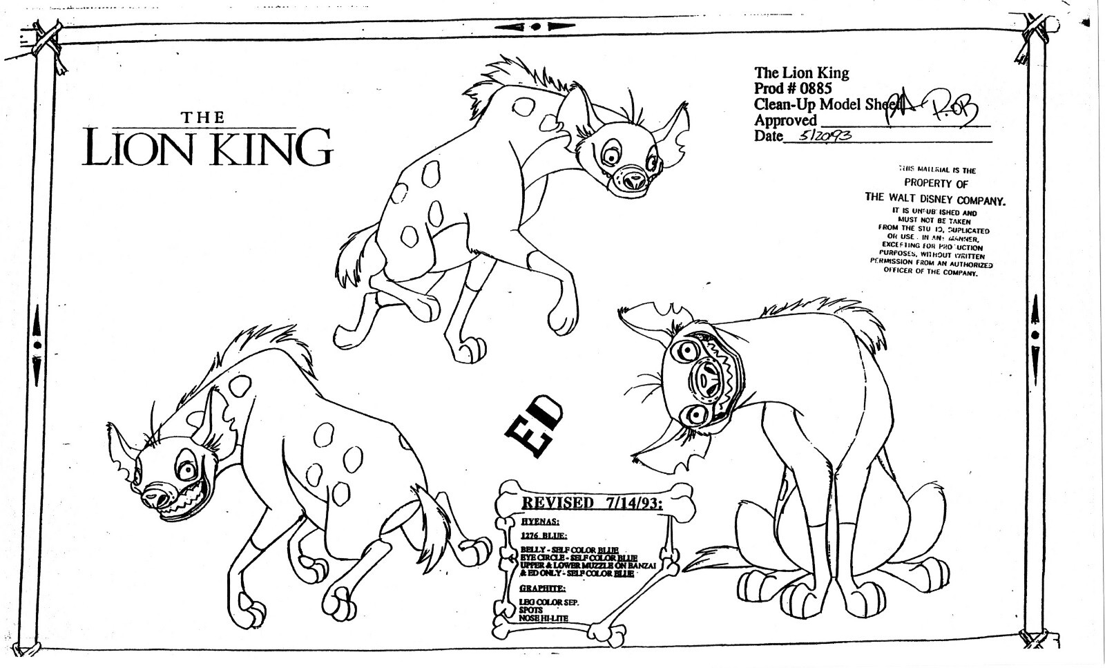 The LION KING Disney Production Model Copy used in 1998 Simba's Pride ...