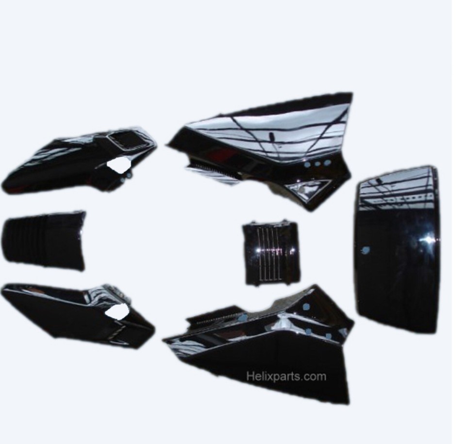 Honda Helix CN250 Fusion CN 250 Scooter Upper Panels Black | Complete Set