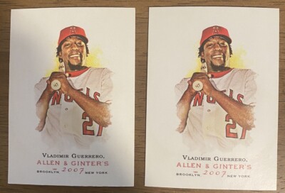 2007 Allen & Ginters' - Vladimir Guerrero - #20 - Los Angeles Angels ...