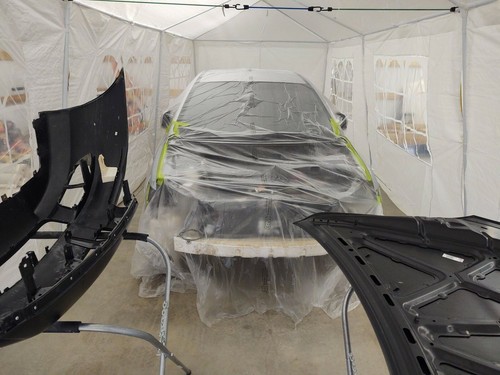 200 Lb Capacity Portable Work Stand Foam Cushion Paint Body Shop Auto ...