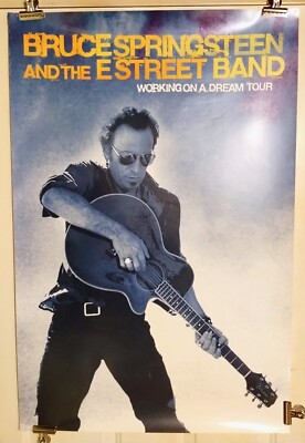 Bruce Springsteen Working On A Dream Poster 24X36 Rare 1st Print EX | eBay