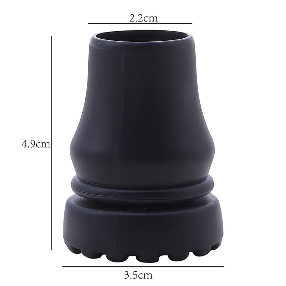 Non-Slip Rubber Pad Cap 16-22mm Walking Stick Cover Protector Climbing ...