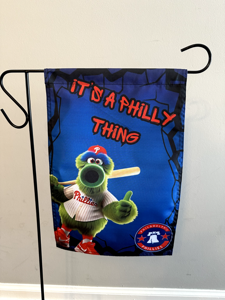 CUSTOM Philadelphia Phillies Philly Phanatic 12"x18" Premium Garden ...