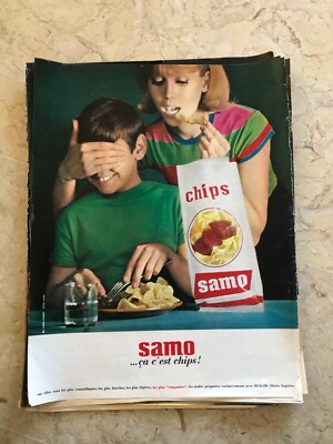 Publicité Vintage Advertising CHIPS SAMO ANNÉES 60/70 | eBay
