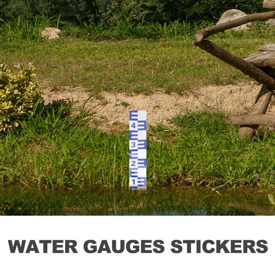 3 PCS Water Level Gauge Sticker Meter for Depth Measurement Tool | eBay ...