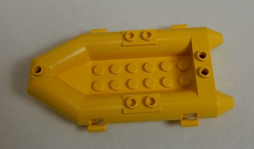 1990s Genuine Lego Part #30086 Small Yellow “Rubber” Raft Life Boat ...