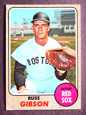 Russ Gibson #297 Topps 1968 Baseball Card (Boston Red Sox) G | eBay